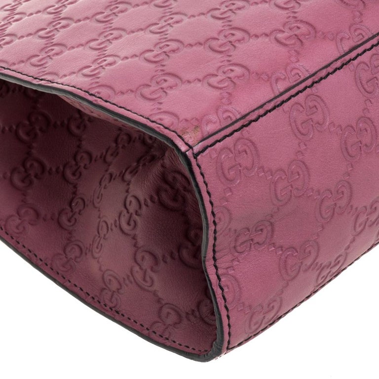 Gucci Pink Guccissima Leather Large Emily Chain Shoulder Bag at 1stDibs