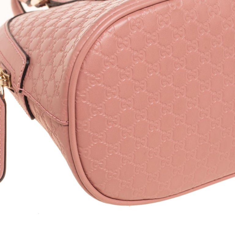 Gucci Pink Microguccissima Leather Mini Dome Bag at 1stDibs