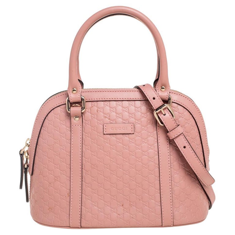 Gucci Pink Microguccissima Leather Mini Dome Bag at 1stDibs