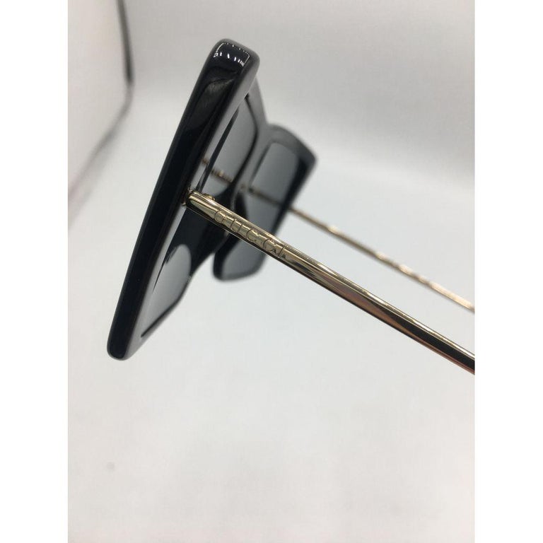 Gucci Plastic Goggle Glasses in Black For Sale at 1stDibs