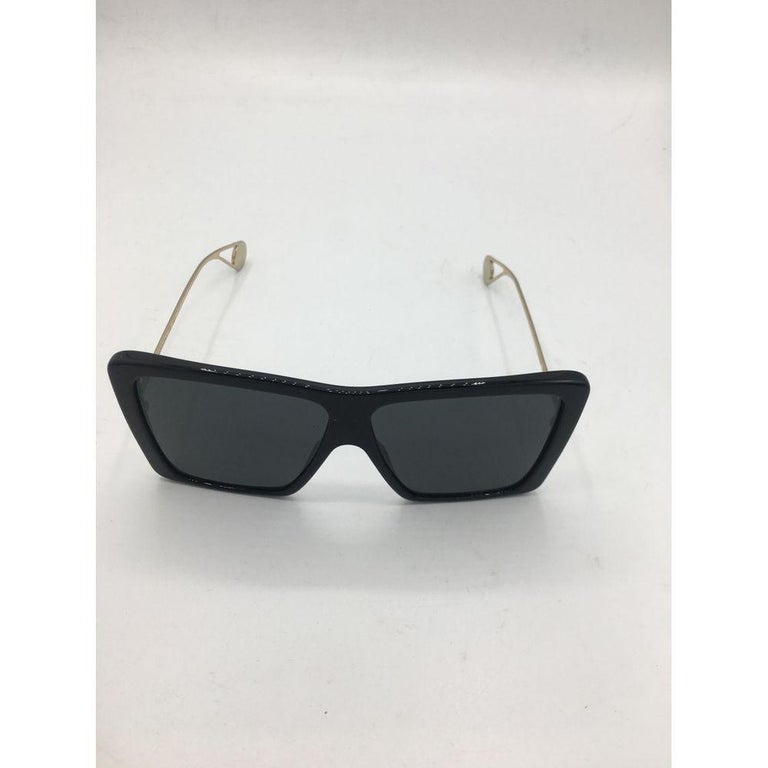 Gucci Plastic Goggle Glasses in Black For Sale at 1stDibs