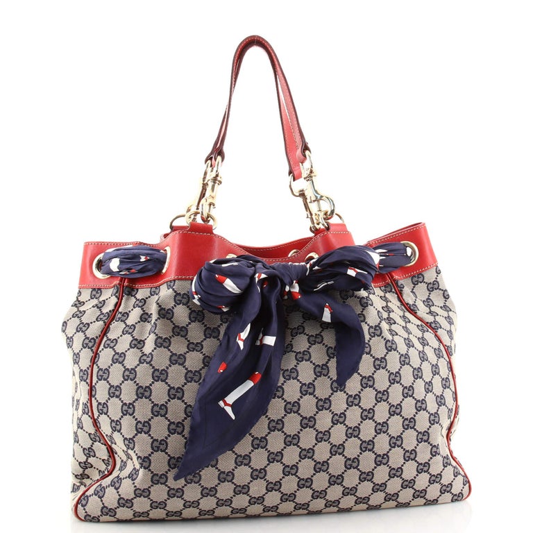 Gucci Positano Tote GG Canvas Large For Sale at 1stDibs