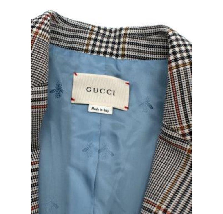 Gucci prince of wales check blazer For Sale at 1stDibs