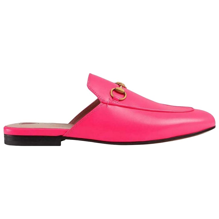 Gucci Princetown Horsebit Detailed Leather Slippers at 1stDibs