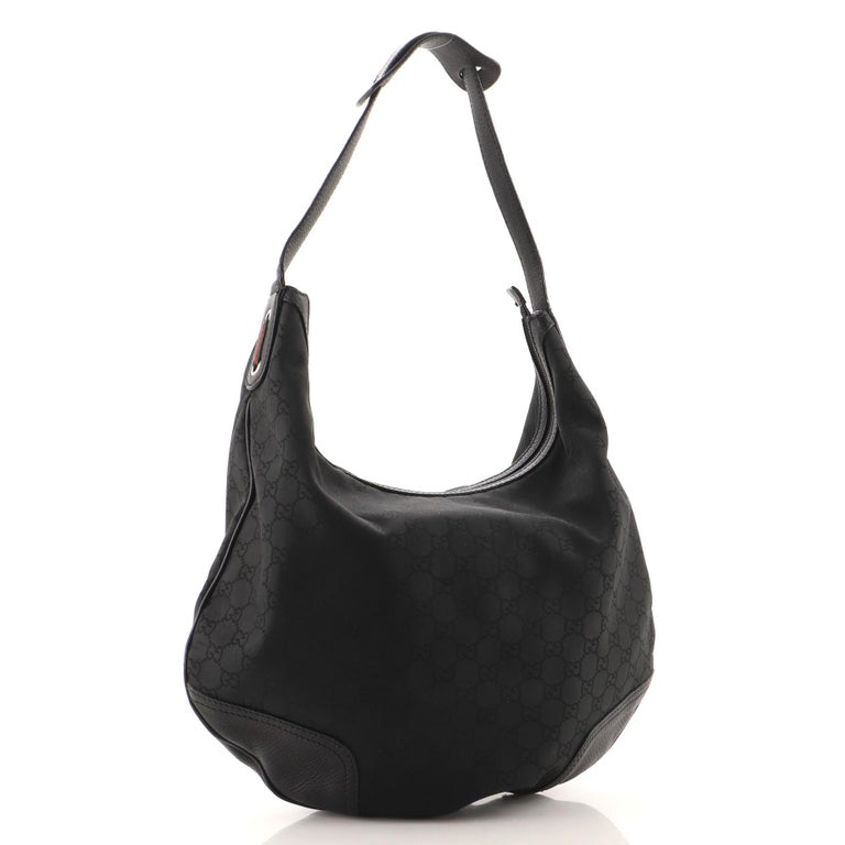 Gucci Princy Hobo (Outlet) GG Nylon Large For Sale at 1stDibs
