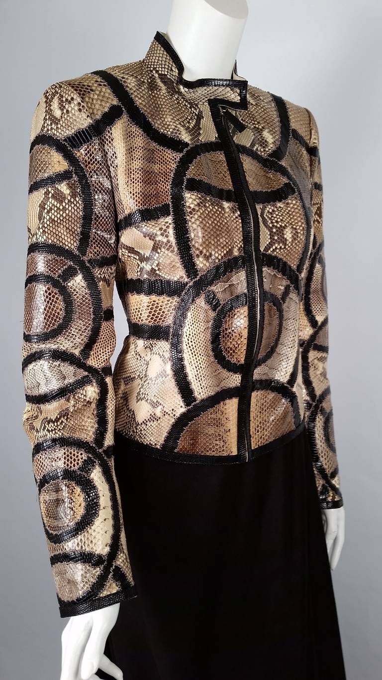 Gucci Python and Lizard Jacket at 1stDibs