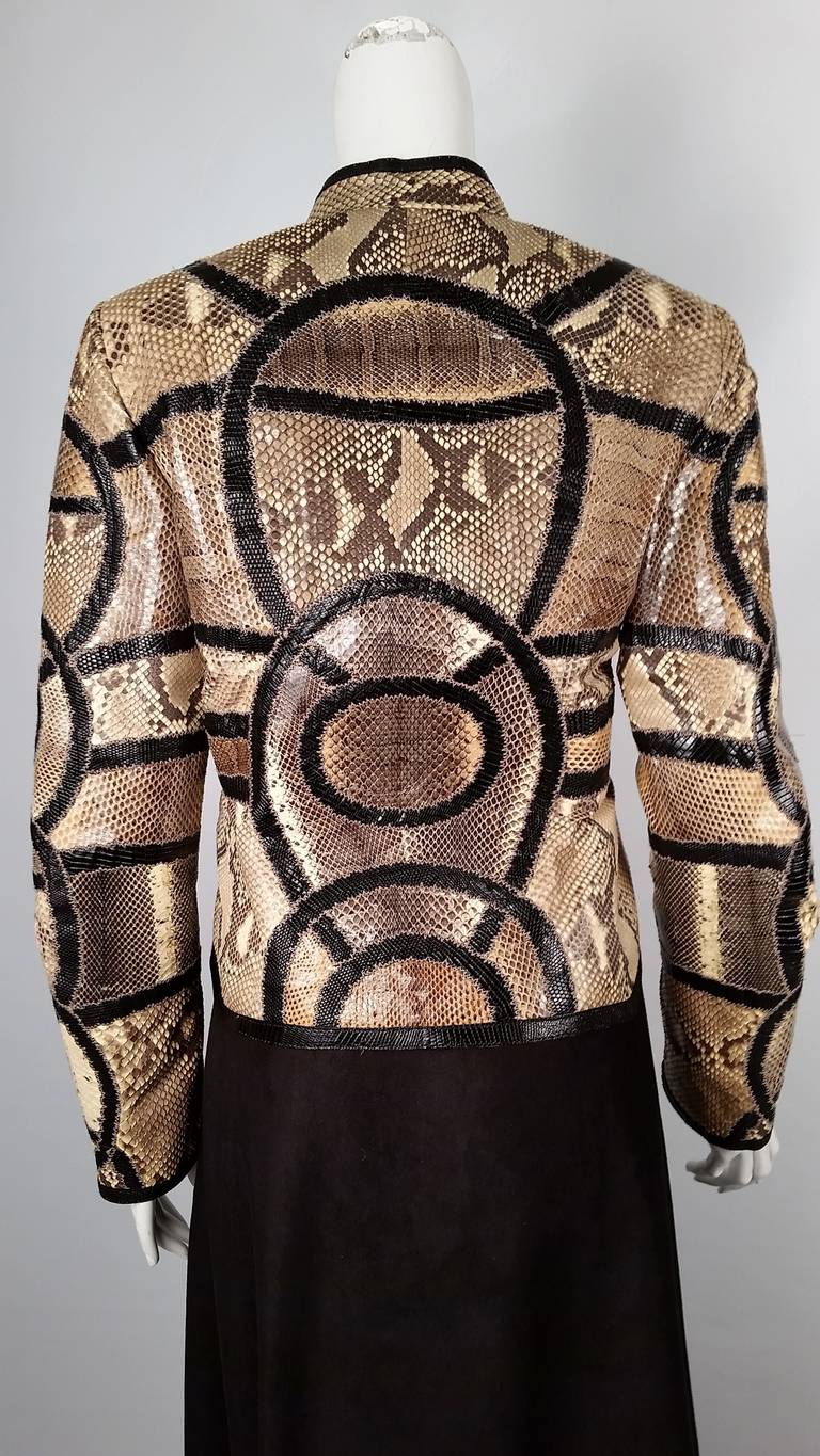 Gucci Python and Lizard Jacket at 1stDibs