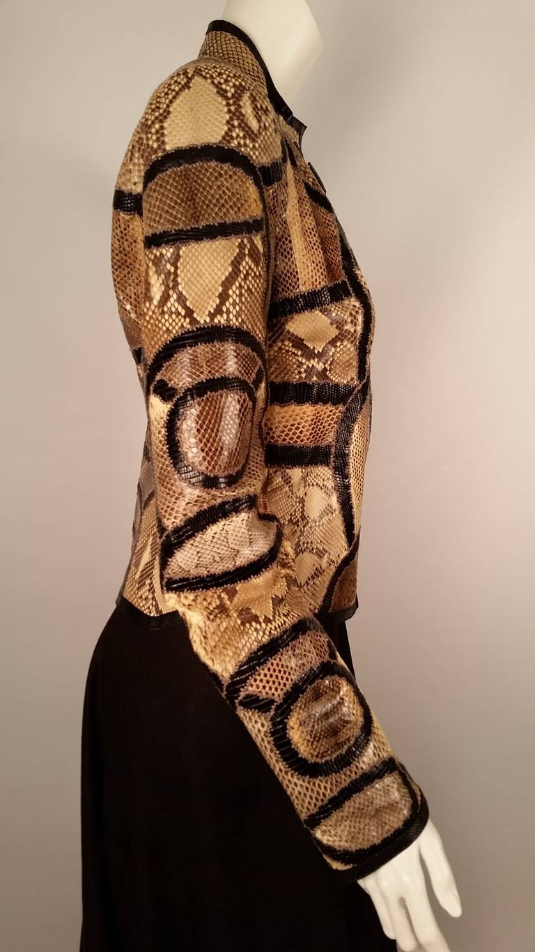 Gucci Python and Lizard Jacket at 1stDibs