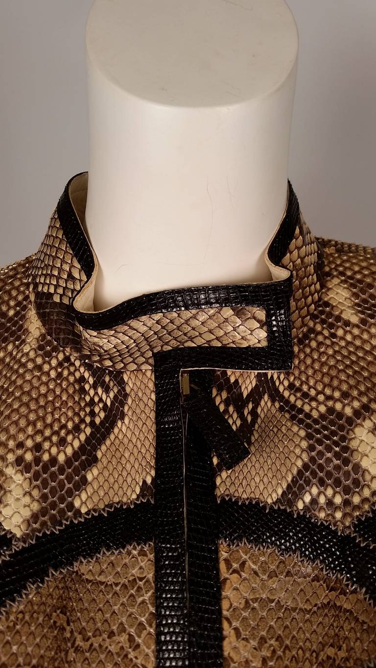 Gucci Python and Lizard Jacket at 1stDibs