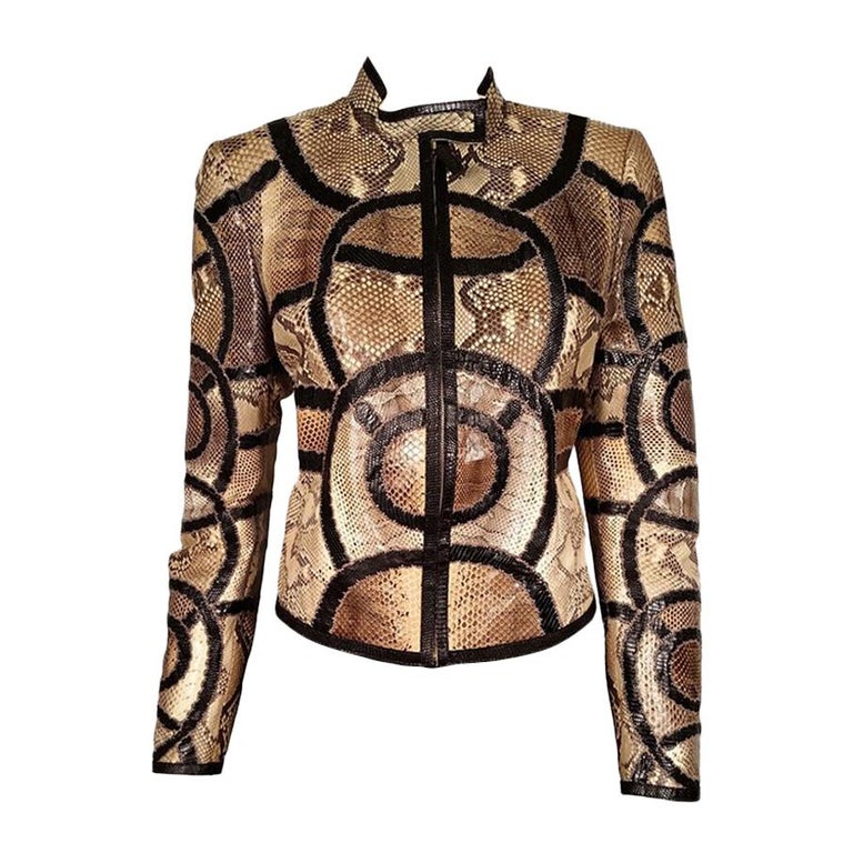 Gucci Python and Lizard Jacket For Sale at 1stdibs