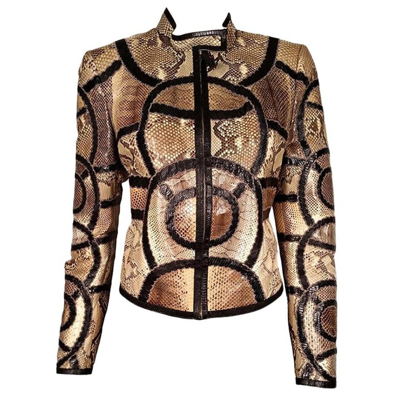 Gucci Python and Lizard Jacket at 1stDibs