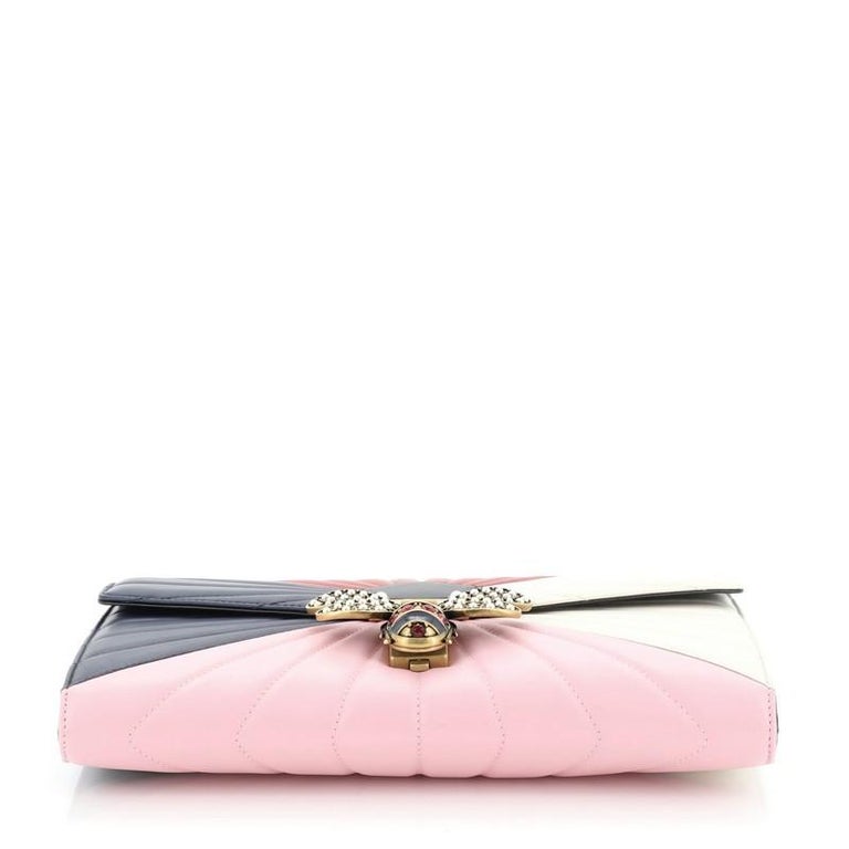 Gucci Queen Margaret Clutch Colorblock Leather at 1stDibs