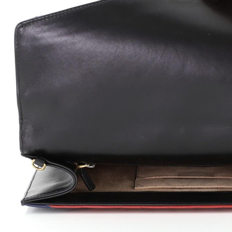 Gucci Queen Margaret Clutch Colorblock Leather at 1stDibs