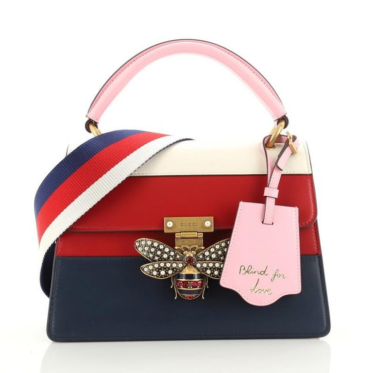 Gucci Queen Margaret Top Handle Bag Colorblock Leather Small at 1stDibs