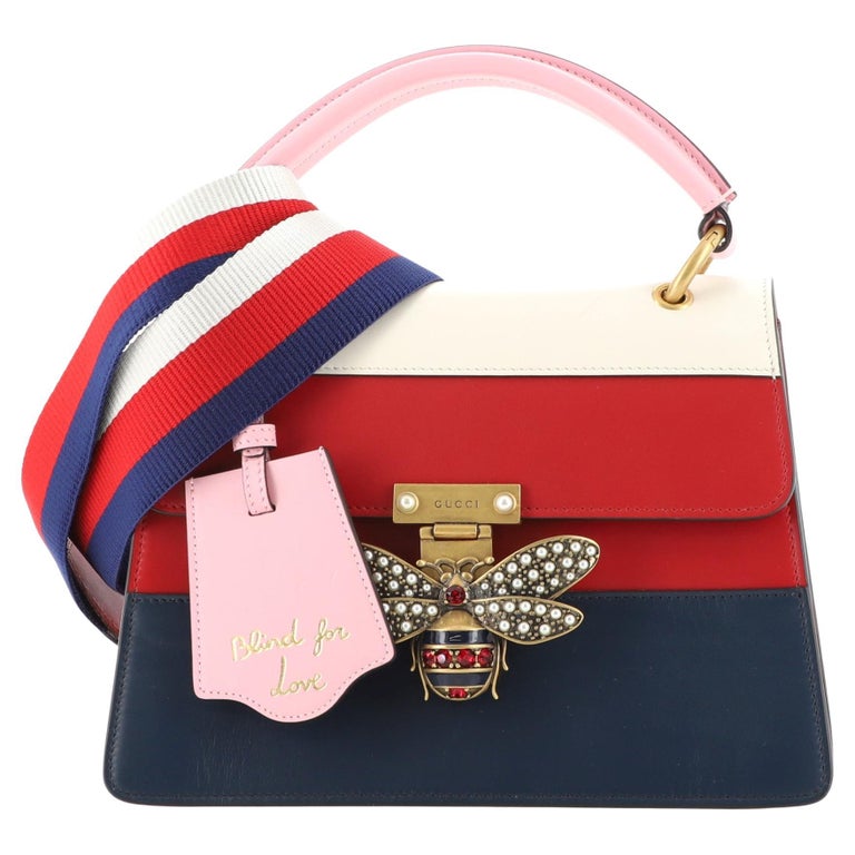 Gucci Queen Margaret Top Handle Bag Colorblock Leather Small at 1stDibs