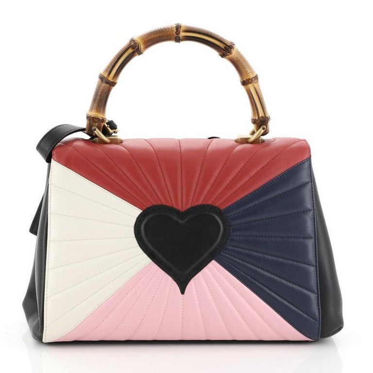 Gucci Queen Margaret Top Handle Bag Multicolor Quilted Leather Medium ...