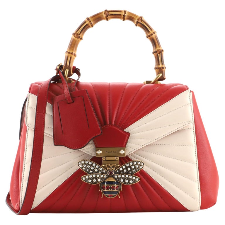 Gucci Queen Margaret Top Handle Bag Multicolor Quilted Leather Medium ...