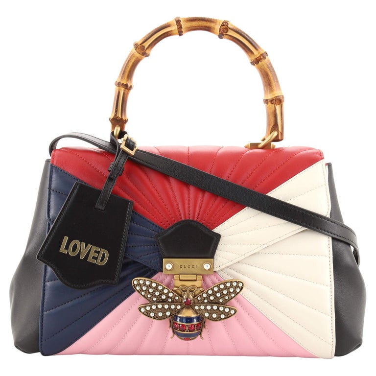 Gucci Queen Margaret Top Handle Bag Multicolor Quilted Leather Medium ...