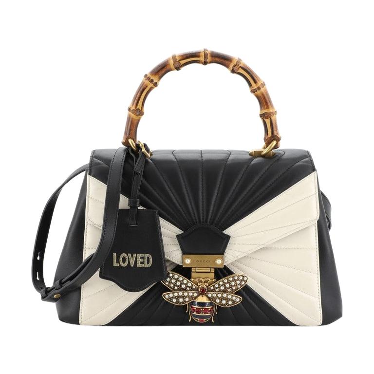 Gucci Queen Margaret Top Handle Bag Quilted Leather Medium at 1stDibs