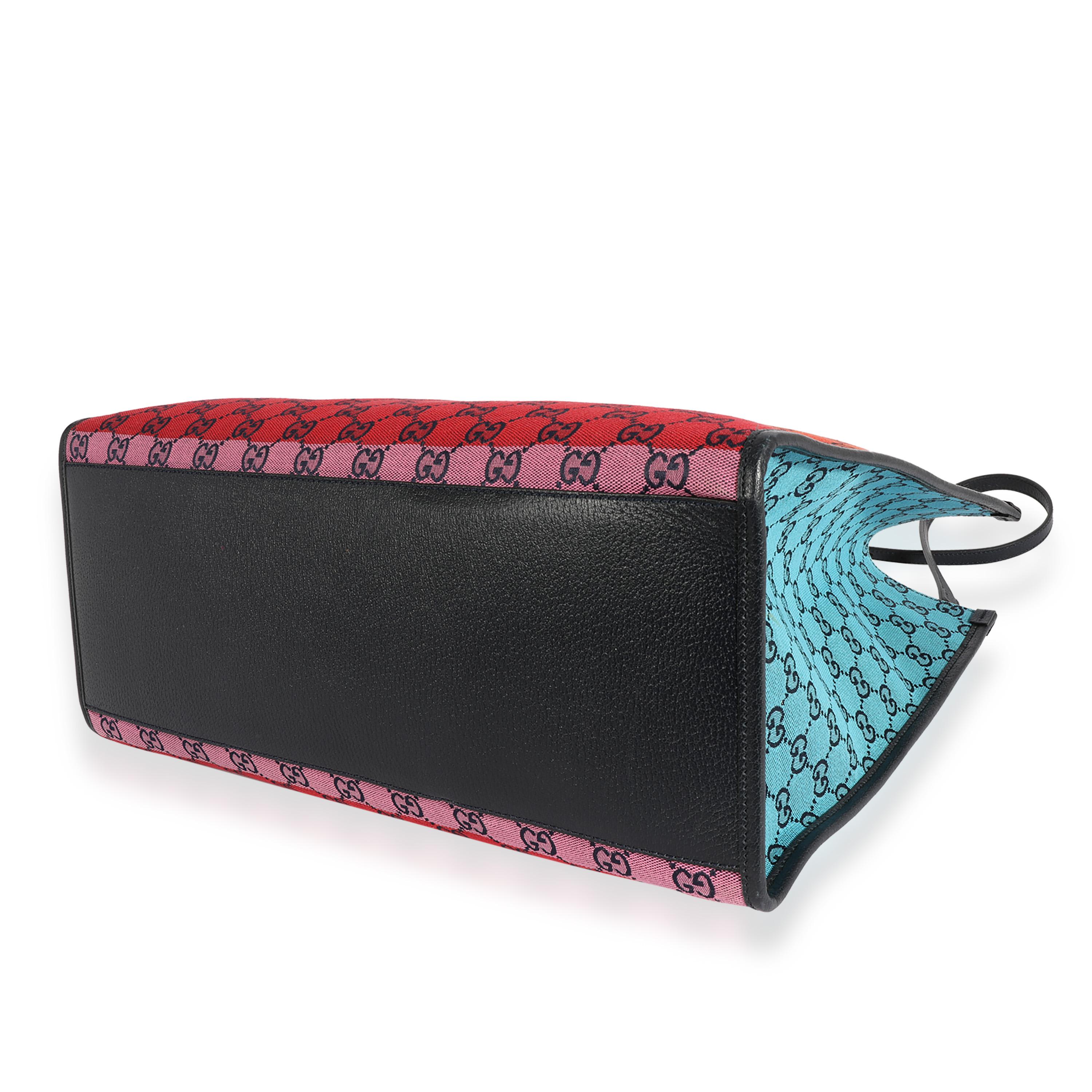 Gucci Rainbow GG Canvas Large Tote For Sale at 1stDibs | gucci rainbow ...