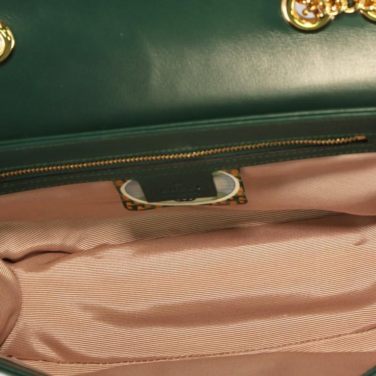Gucci Rajah Chain Shoulder Bag Leather Medium at 1stDibs