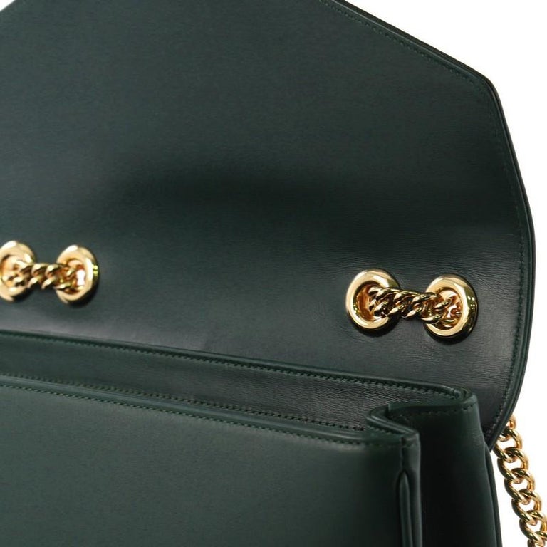 Gucci Rajah Chain Shoulder Bag Leather Medium at 1stDibs