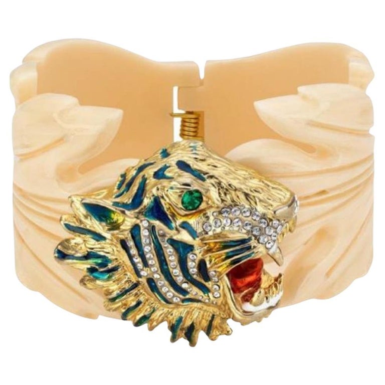 Gucci Rajah Resin Leaf Bracelet For Sale at 1stDibs