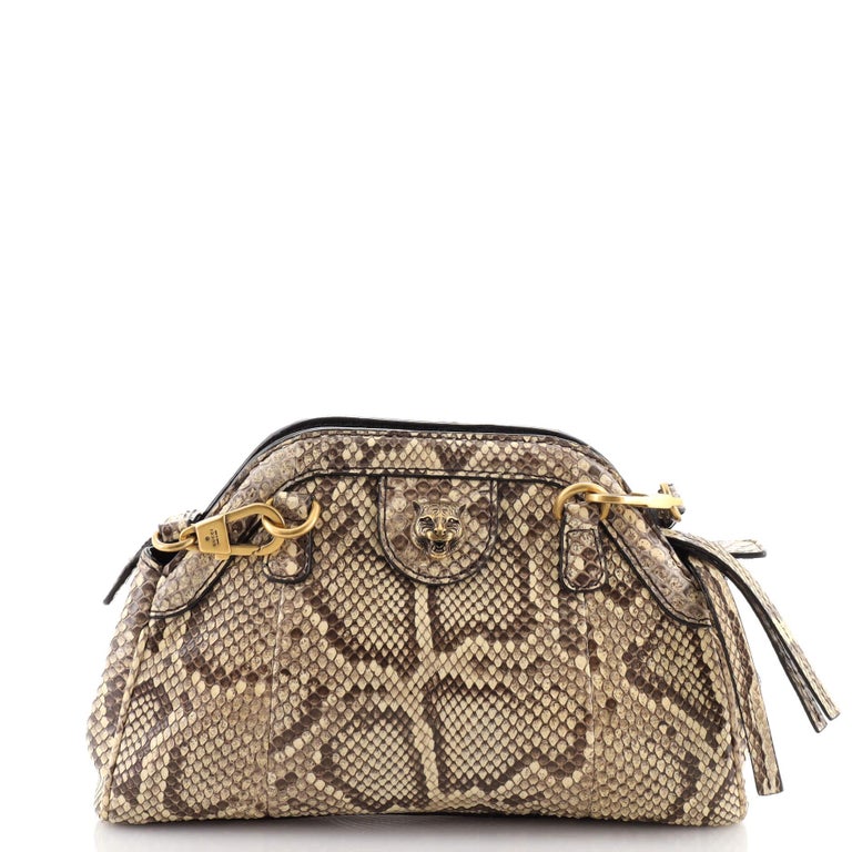 Gucci RE(BELLE) Shoulder Bag Python Small For Sale at 1stDibs