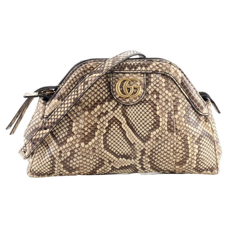 Gucci RE(BELLE) Shoulder Bag Python Small For Sale at 1stDibs