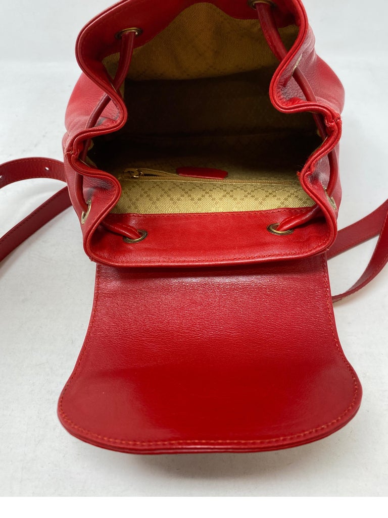 Gucci Red Backpack For Sale at 1stDibs