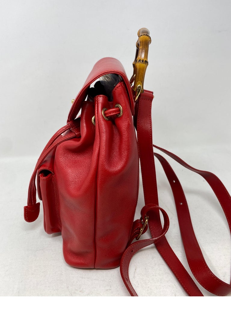 Gucci Red Backpack For Sale at 1stDibs