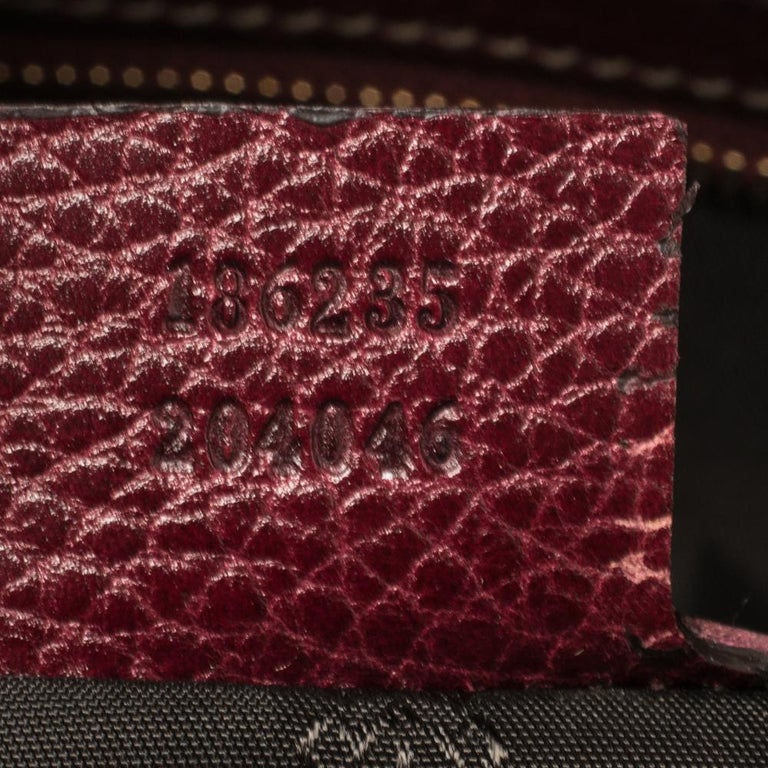 Gucci Red Grain Leather Medium Aviatrix Boston Bag at 1stDibs