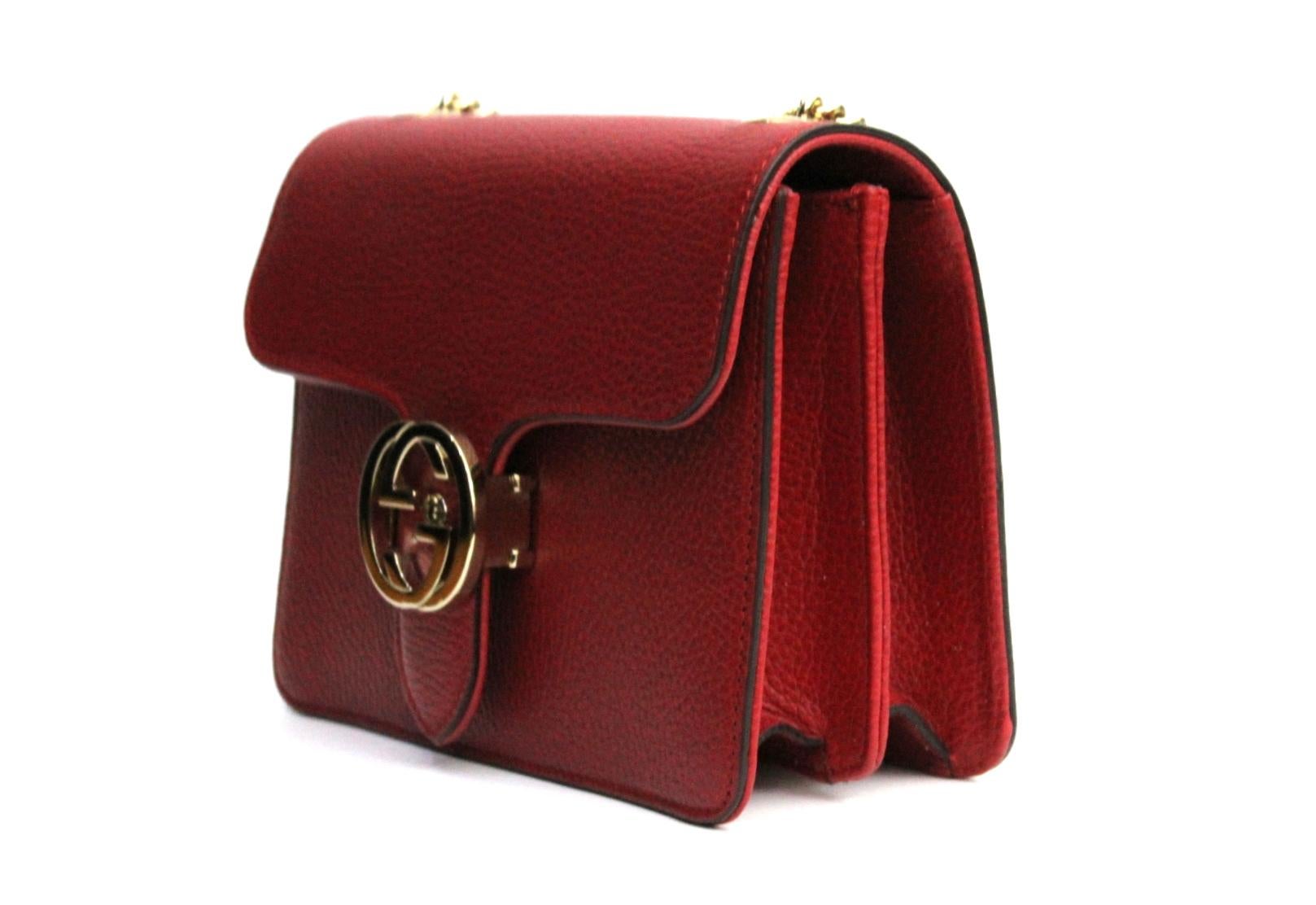 Gucci Red Leather Crossbody Bag at 1stDibs | gucci red crossbody, red ...