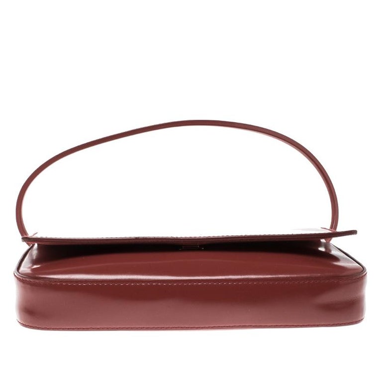 Gucci Red Leather Shoulder Bag at 1stDibs