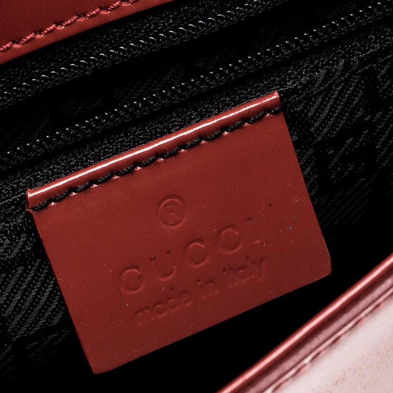 Gucci Red Leather Shoulder Bag at 1stDibs