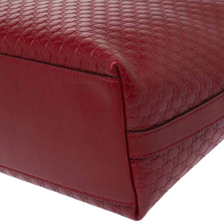 Gucci Red Microguccissima Leather Hobo at 1stDibs