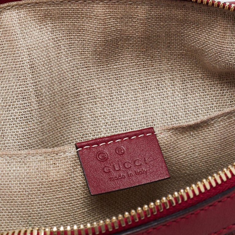 Gucci Red Microguccissima Leather Mini Dome Bag For Sale at 1stDibs
