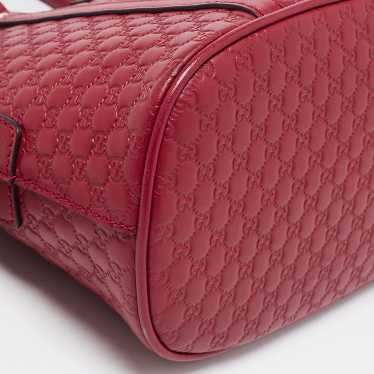 Gucci Red Microguccissima Leather Mini Dome Bag For Sale at 1stDibs