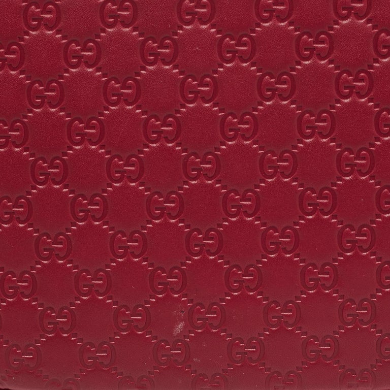 Gucci Red Microguccissima Leather Mini Dome Bag For Sale at 1stDibs