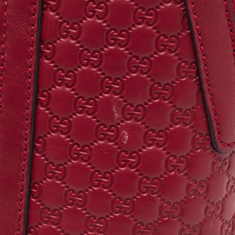 Gucci Red Microguccissima Leather Mini Dome Bag For Sale at 1stDibs
