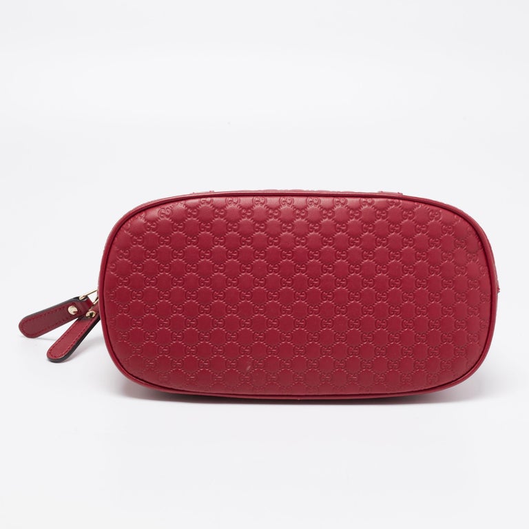 Gucci Red Microguccissima Leather Mini Dome Bag For Sale at 1stDibs