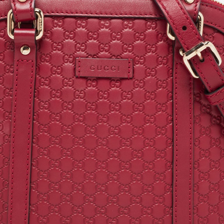 Gucci Red Microguccissima Leather Mini Dome Bag For Sale at 1stDibs