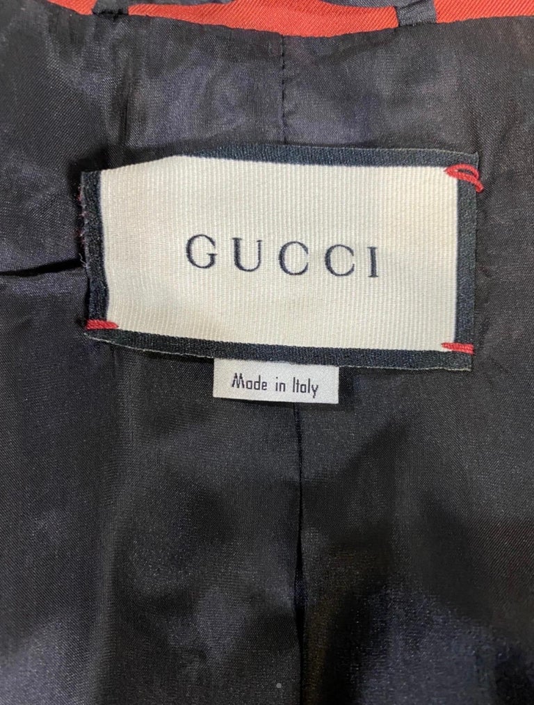 Gucci red roses Jacket at 1stDibs