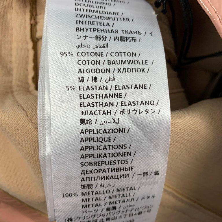 GUCCI Resort 2019 Size 32 Pink Patent Leather Side Tabs Pants For Sale ...