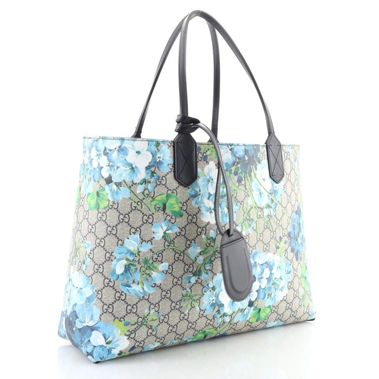 Gucci Reversible Tote Blooms GG Print Leather Medium For Sale at 1stDibs