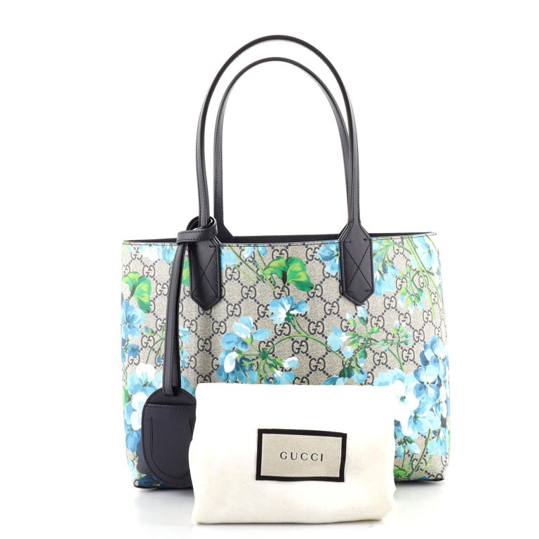 Gucci Reversible Tote Blooms GG Print Leather Small at 1stDibs