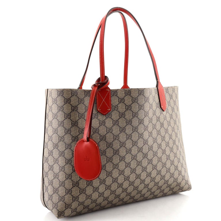 Gucci Reversible Tote GG Print Leather Medium at 1stDibs