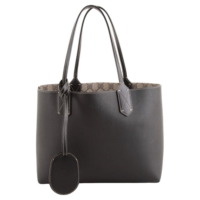 Gucci Reversible Tote GG Print Leather Small For Sale at 1stDibs