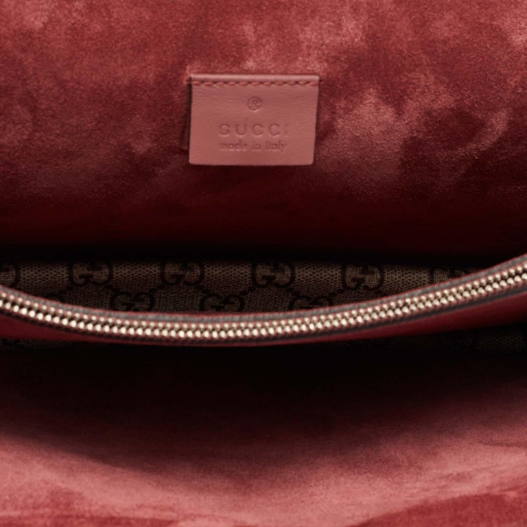 Gucci Rose Wood/Beige GG Supreme Blooms Canvas and Suede Medium ...