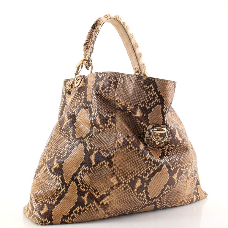 Gucci Sabrina Hobo Python Large For Sale at 1stDibs